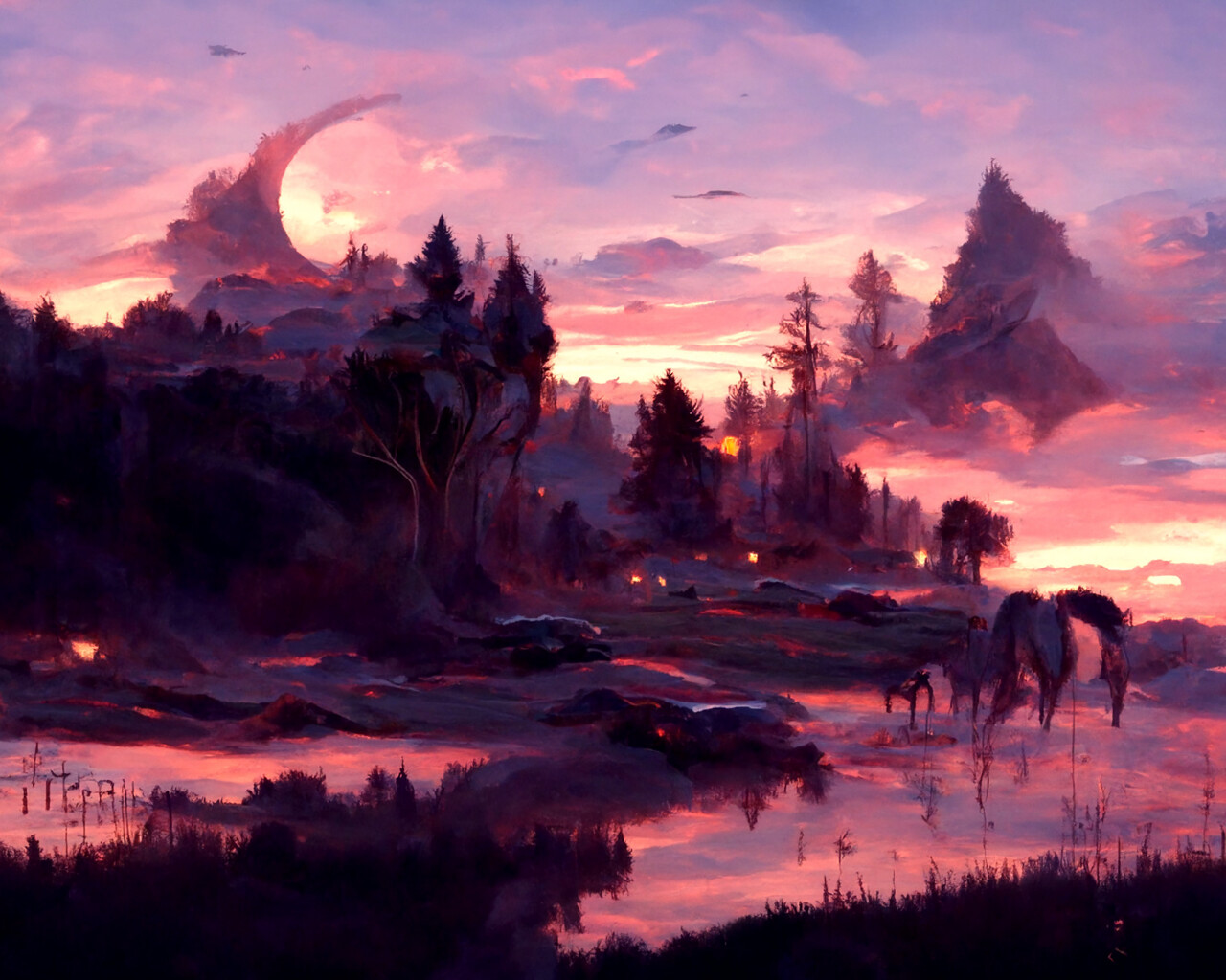 ArtStation - Twilight landscape #2 | Artworks