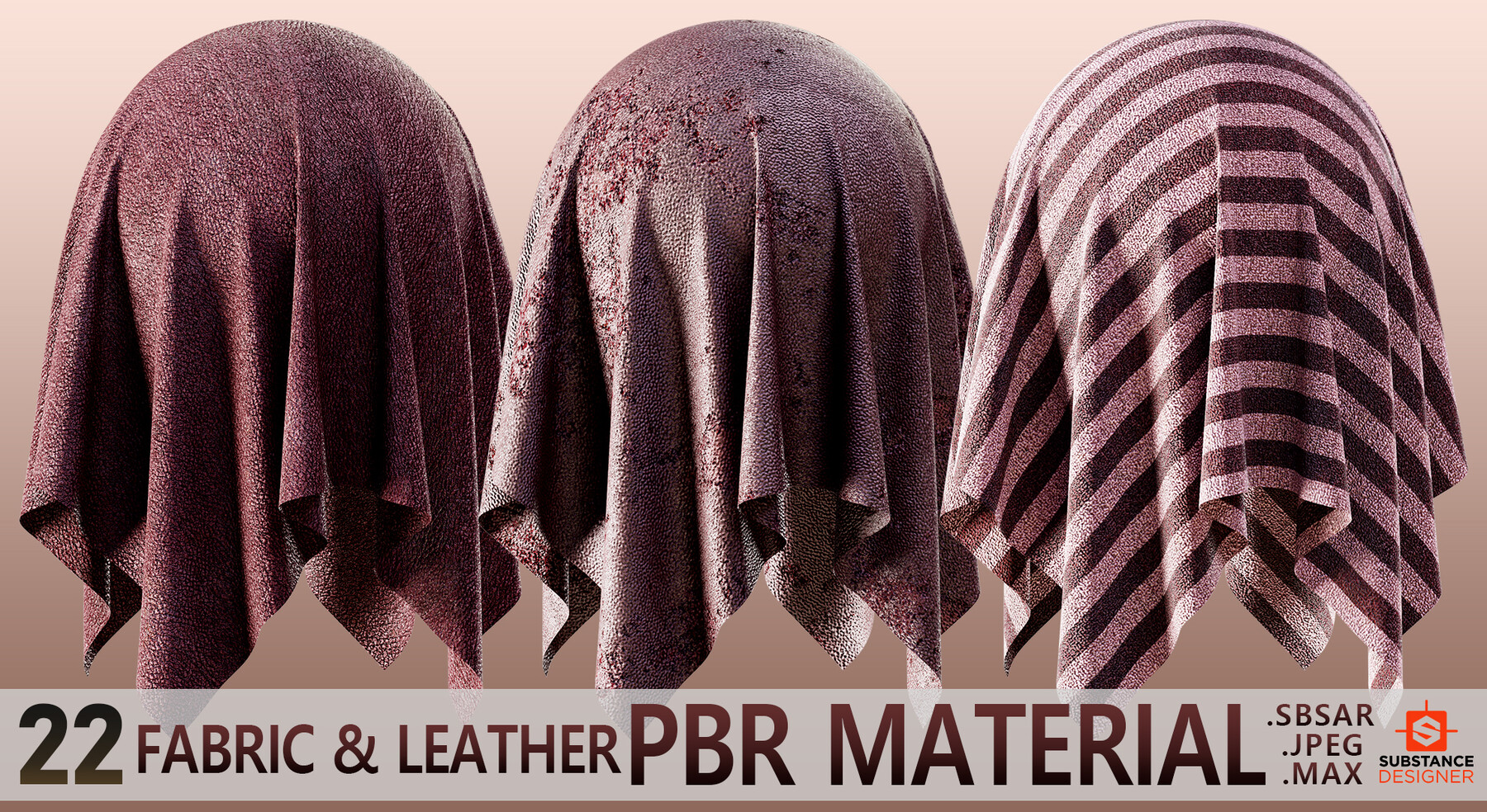 ArtStation - 22 Fabric and Leather PBR Material | Resources