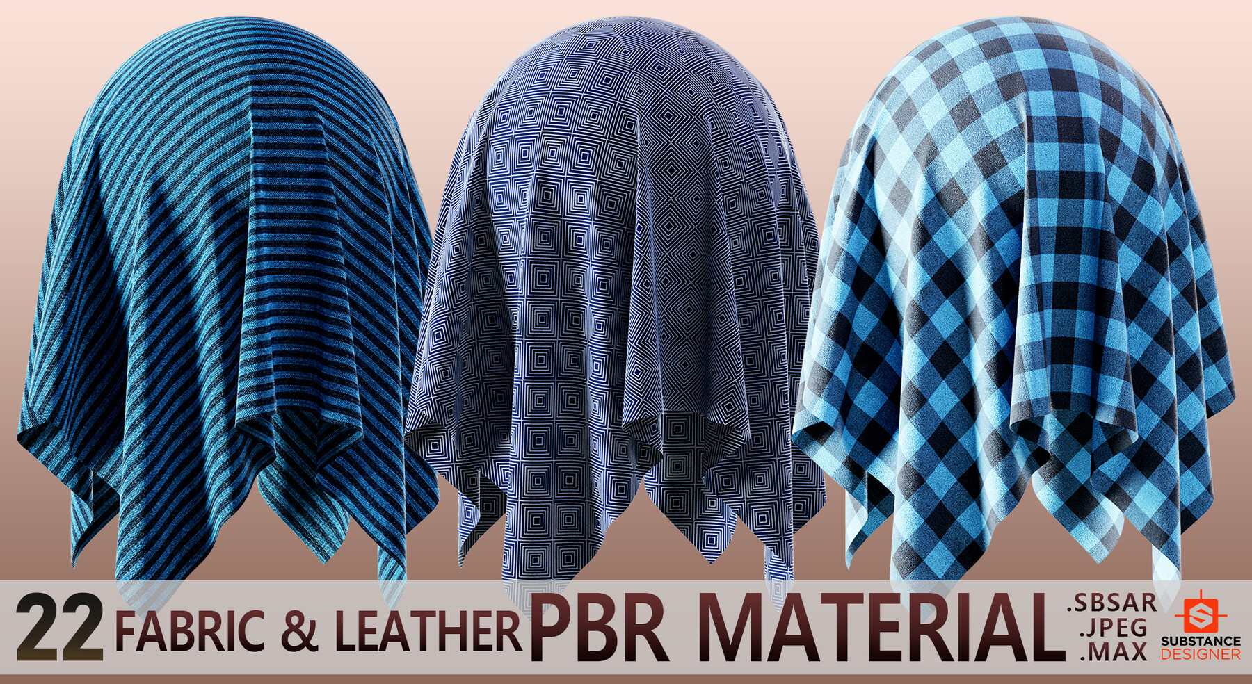 ArtStation - 22 Fabric and Leather PBR Material | Resources