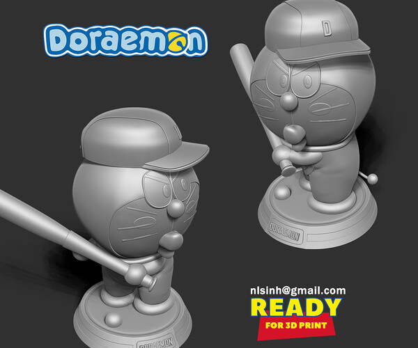 ArtStation - Doraemon - baseball player | Resources