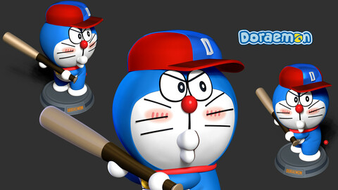 ArtStation - Doraemon - baseball player | Resources