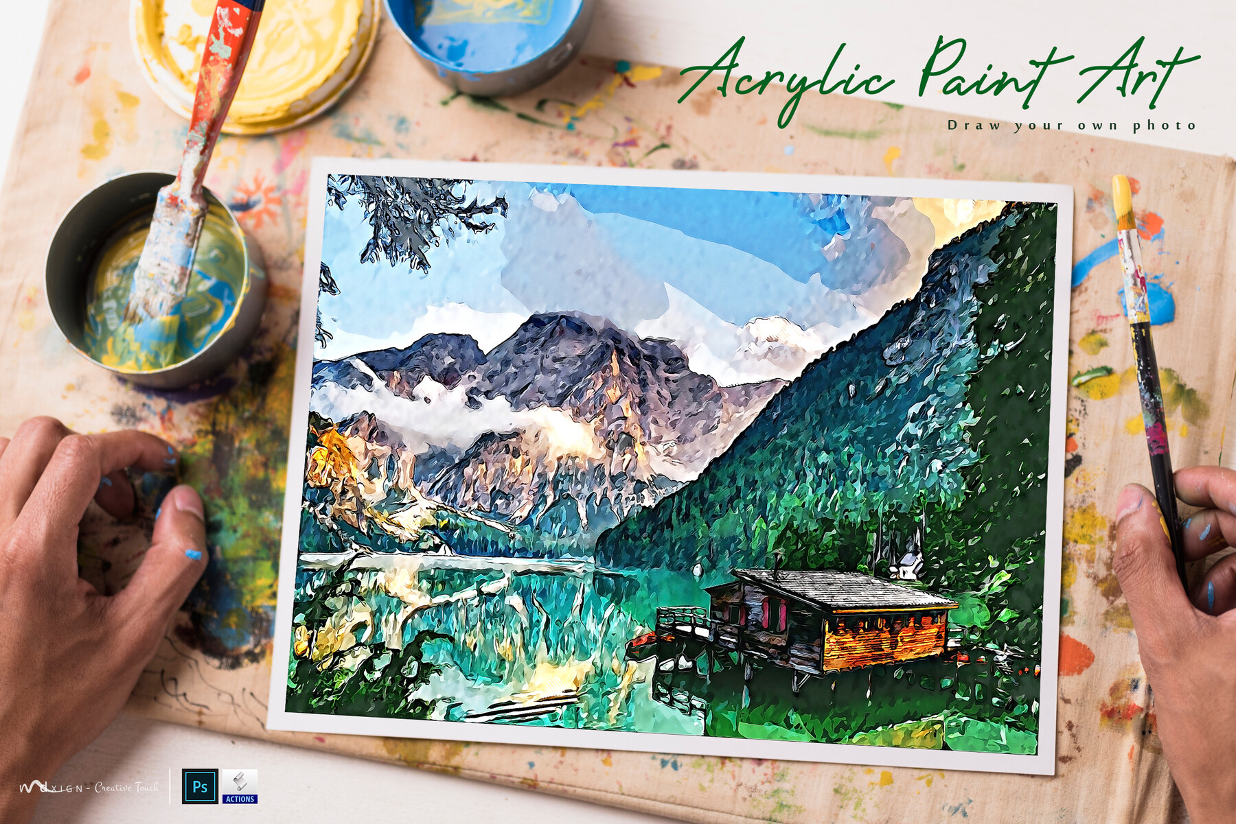 ArtStation - 29-in-1 Mega Artistic Photoshop Action Bundle | Artworks