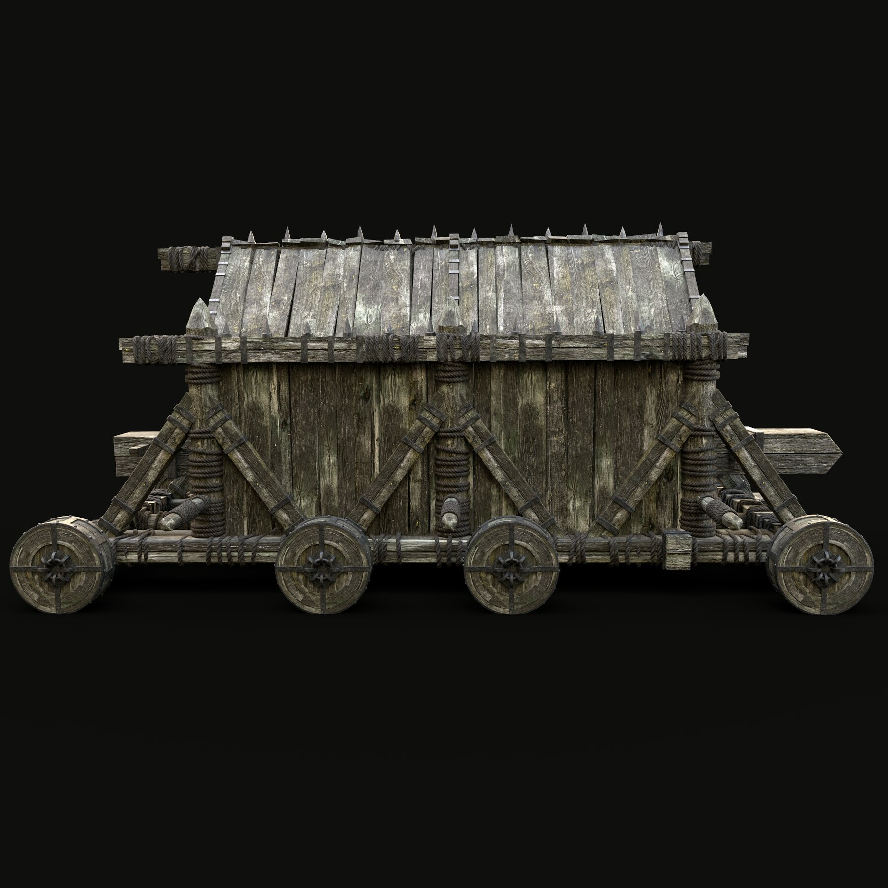 ArtStation - BATTERING RAM MEDIEVAL WAR MACHINE SIEGE ENGINE BATTLE ...