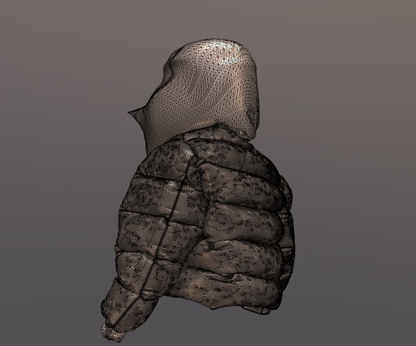 ArtStation - PUFFER JACKET YZY x GAP TYPE low-poly PBR | Game Assets