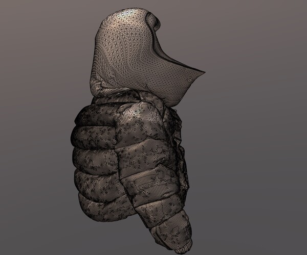 ArtStation - PUFFER JACKET YZY x GAP TYPE low-poly PBR | Game Assets