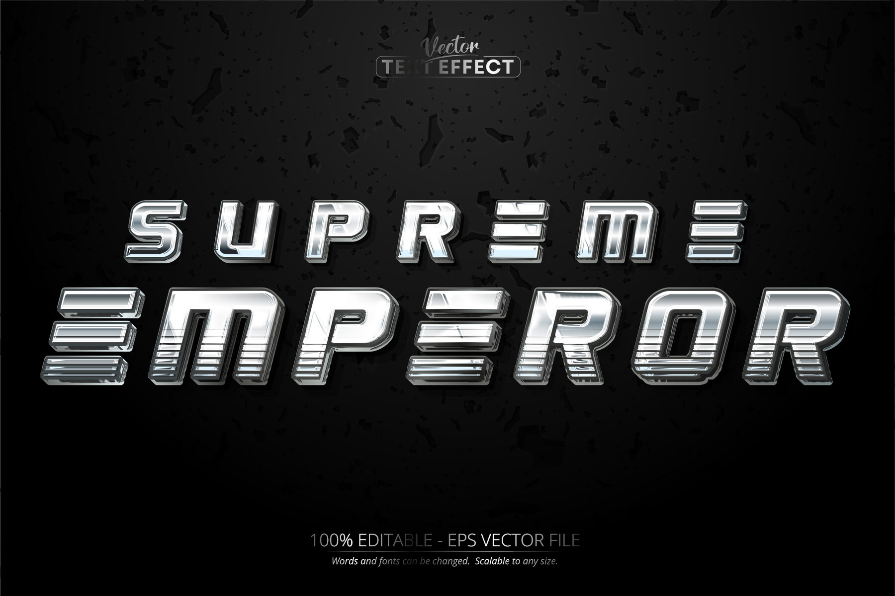 ArtStation - Silver editable text effect, shiny luxury silver color and ...