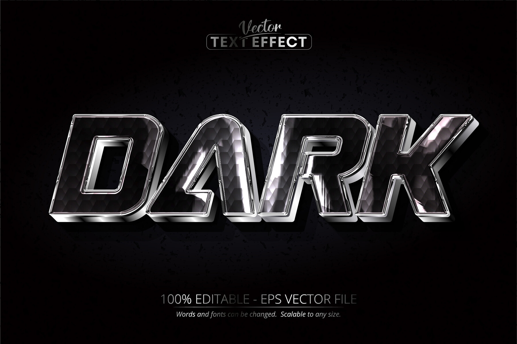 ArtStation - Silver editable text effect, shiny luxury silver color and ...