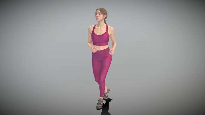 ArtStation - Pretty young woman running 331 | Game Assets