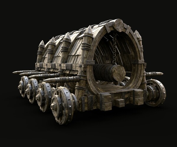 ArtStation - BATTERING RAM MEDIEVAL WAR MACHINE SIEGE ENGINE TANK AAA ...