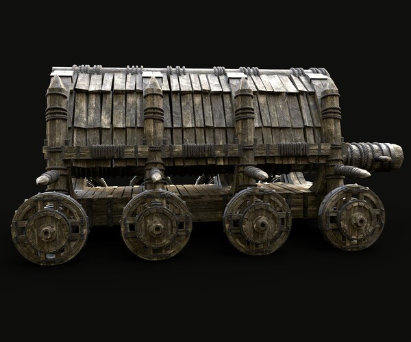 ArtStation - BATTERING RAM WAR MACHINE MEDIEVAL SIEGE ENGINE PACK ...