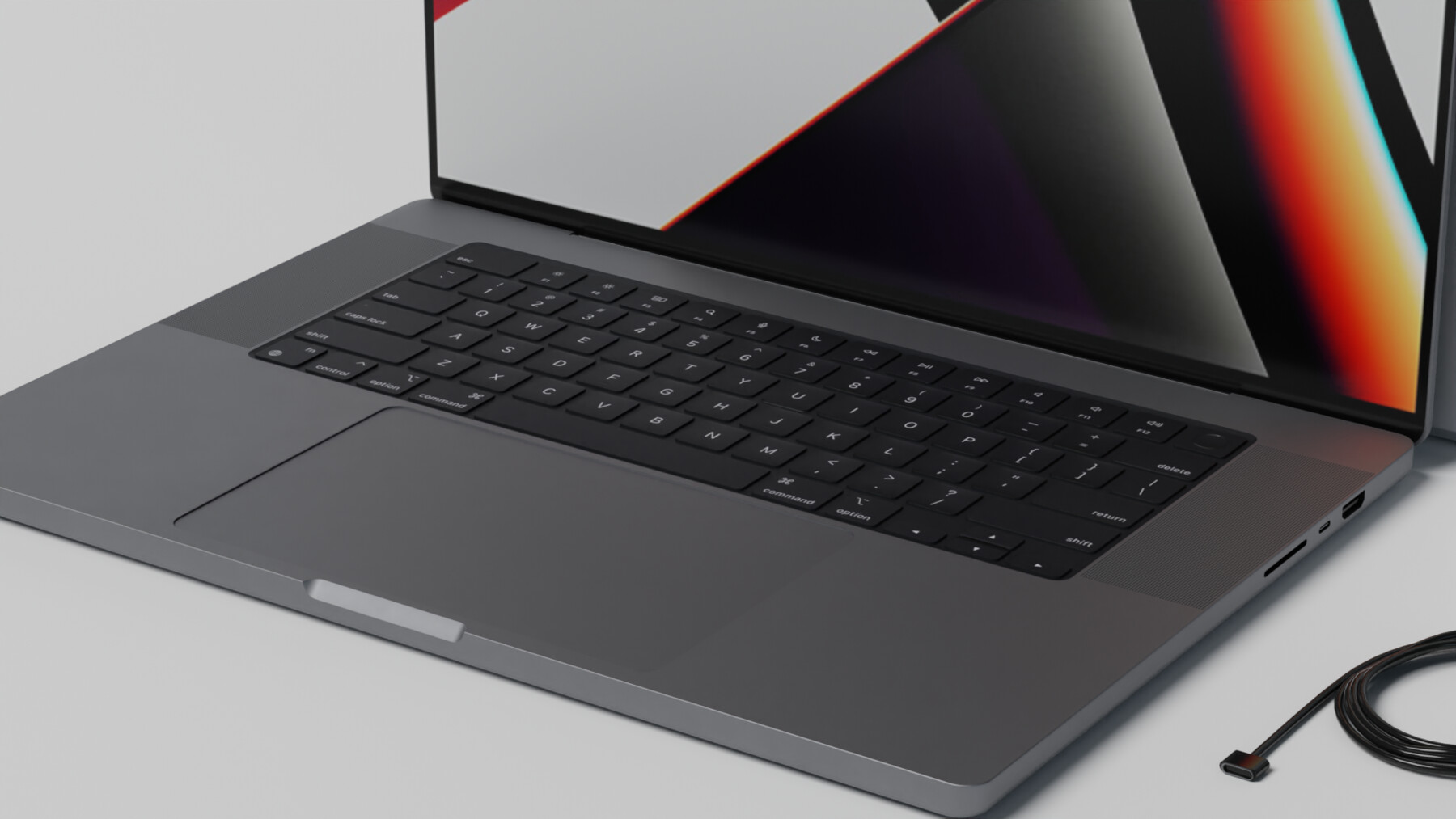 ArtStation - MacBook Pro 2022 with Power Adapter and Cable | Game Assets