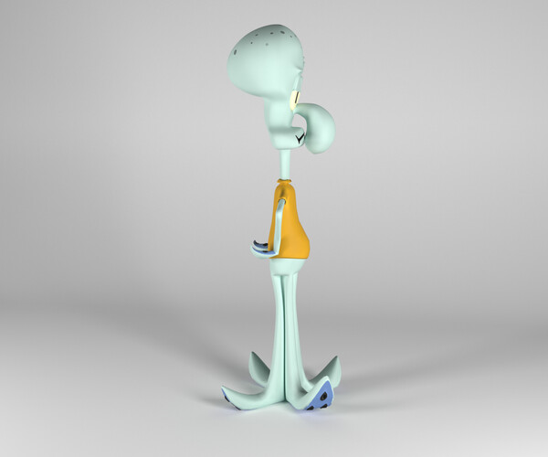 ArtStation - Squidward 3D model | Resources