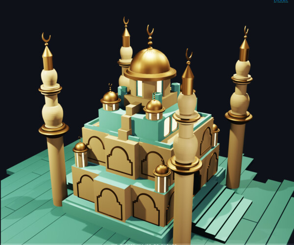 ArtStation - 3D Mosque | Game Assets