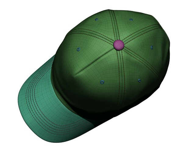 ArtStation - Baseball Cap High Poly 3d model (ZTL/OBJ) | Game Assets