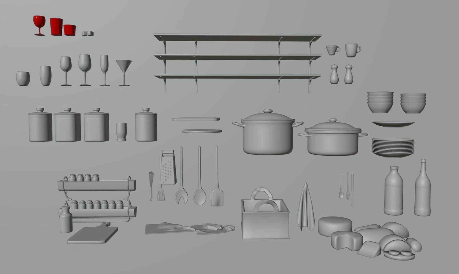 ArtStation - Kitchen Asset Pack | Game Assets