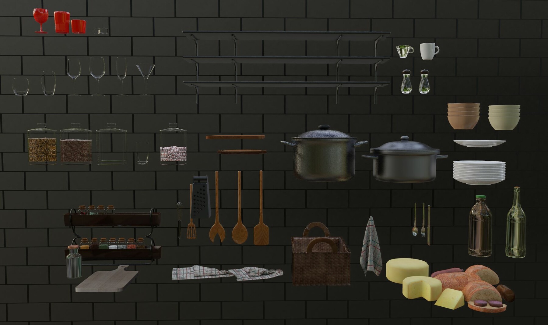 ArtStation - Kitchen Asset Pack | Game Assets