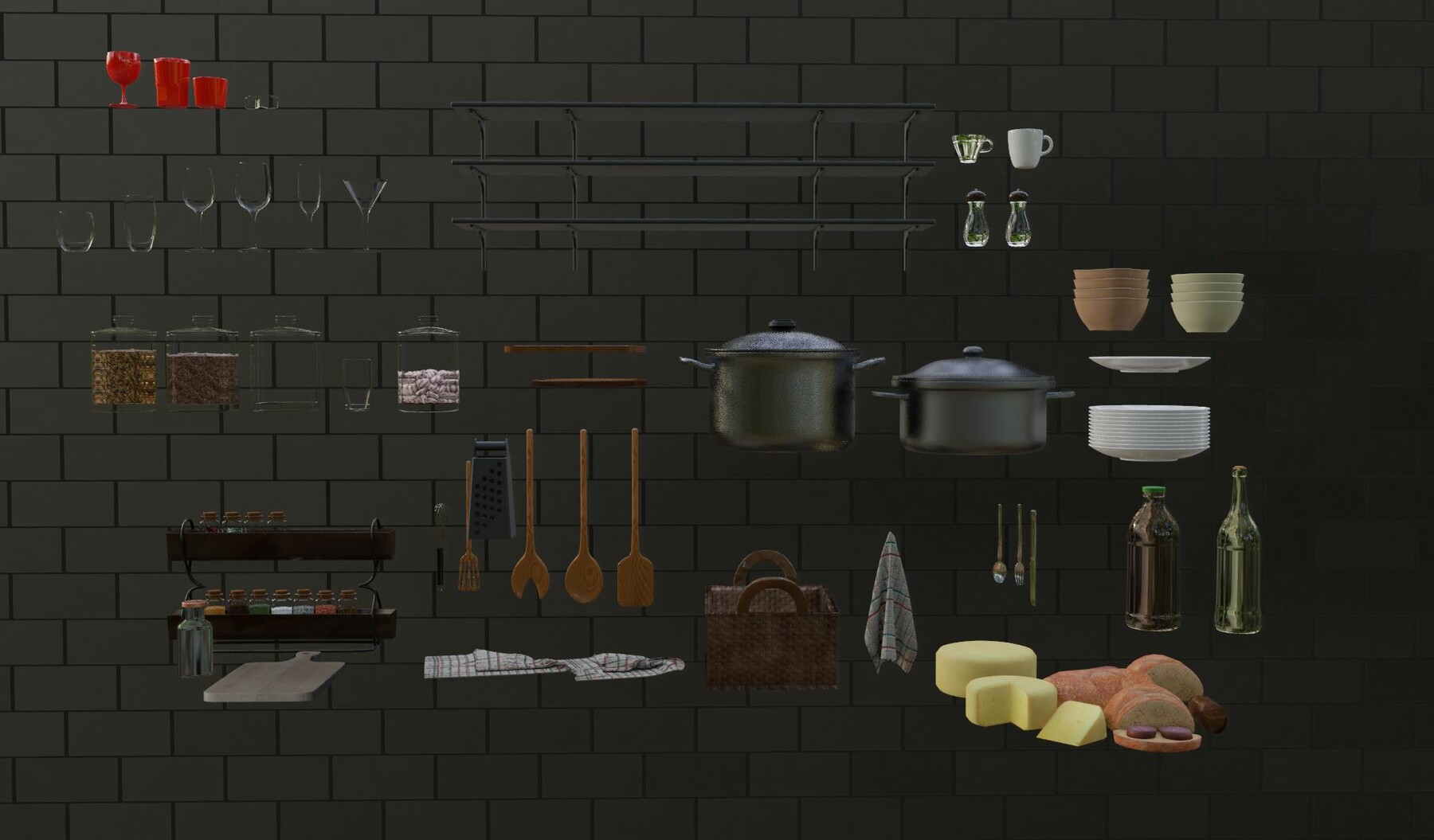 ArtStation - Kitchen Asset Pack | Game Assets