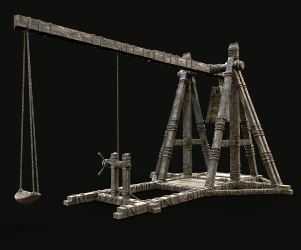 ArtStation - TREBUCHET WAR MACHINE MEDIEVAL SIEGE ENGINE BATTLE ...