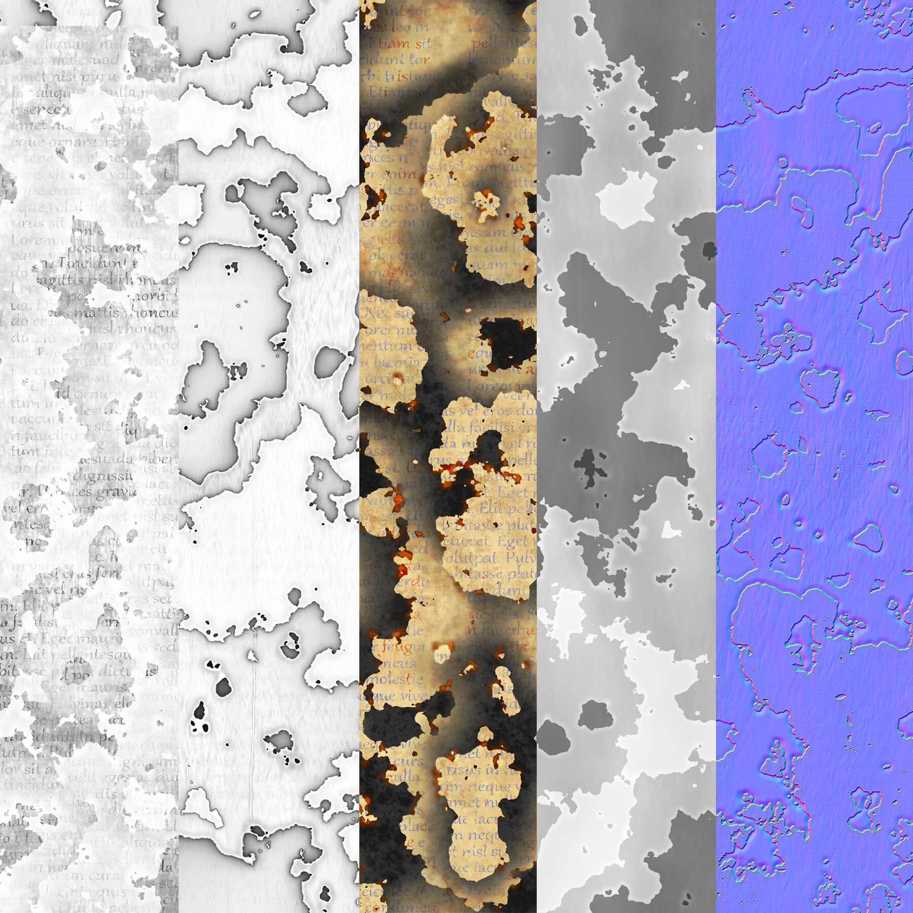 ArtStation - Burning Parchment Material | Resources