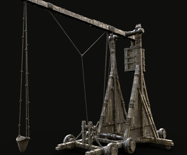 ArtStation - TREBUCHET CONSTRUCTION WAR MACHINE MEDIEVAL SIEGE ENGINE ...