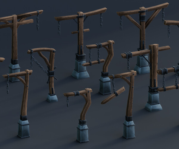 ArtStation - Stylized Sign Post Bundle | Game Assets