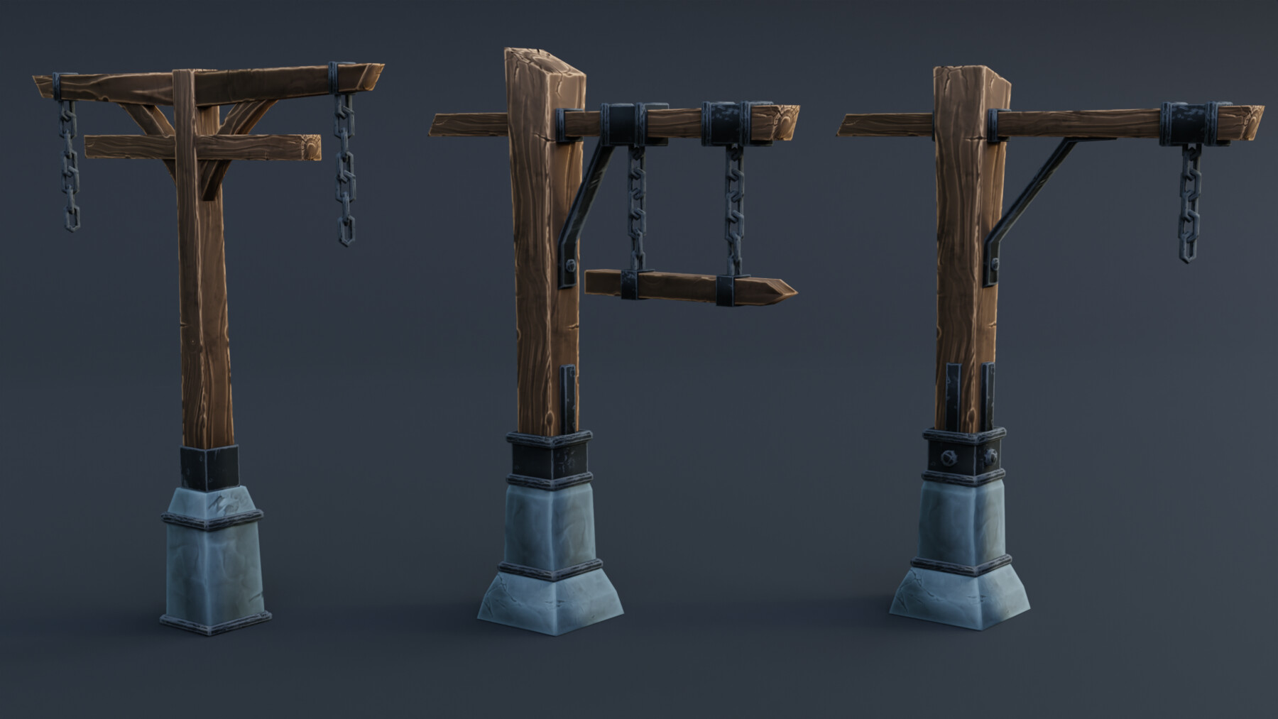 ArtStation - Stylized Sign Post Bundle | Game Assets