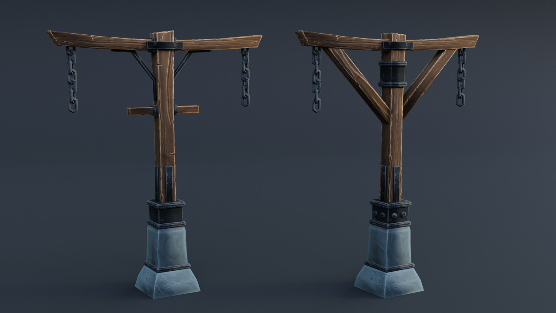 ArtStation - Stylized Sign Post Bundle | Game Assets