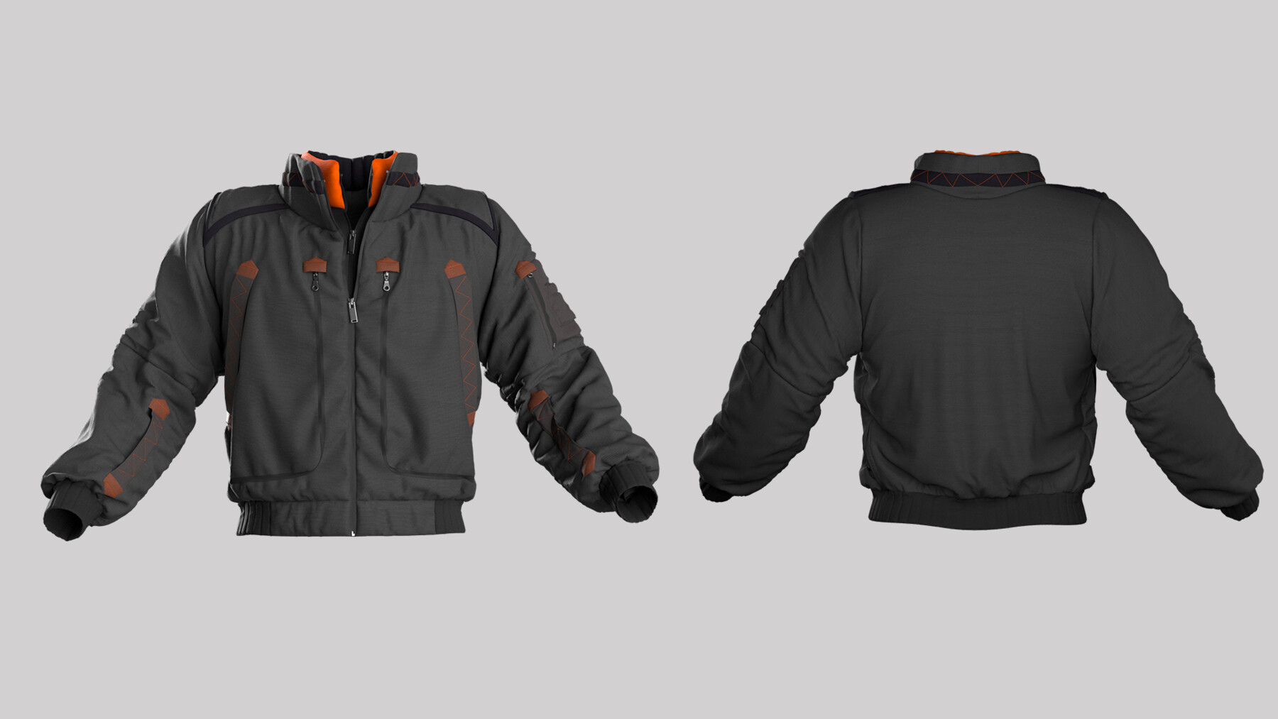 ArtStation - Male Jacket #1 | Marvelous Designer Project | +.obj | Game ...
