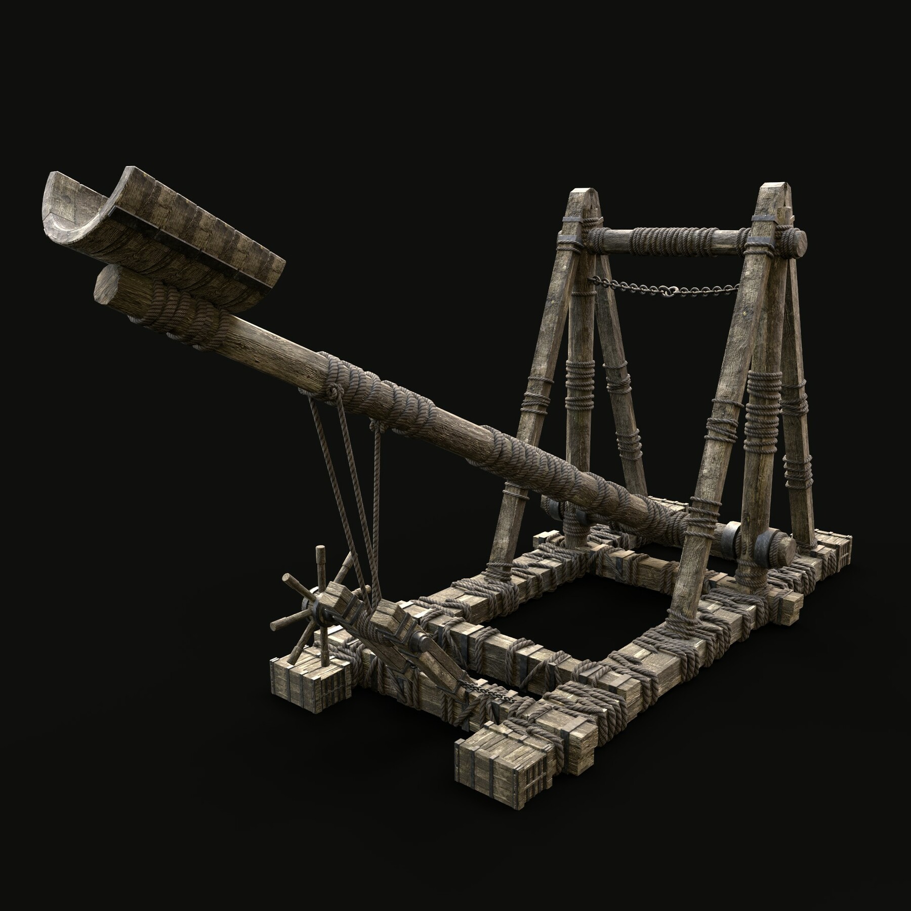 ArtStation - CATAPULT MEDIEVAL SIEGE ENGINE WAR MACHINE BATTLE WEAPON ...