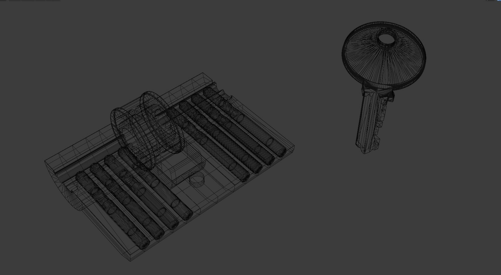 ArtStation - Cross-Section of Door Lock | Resources