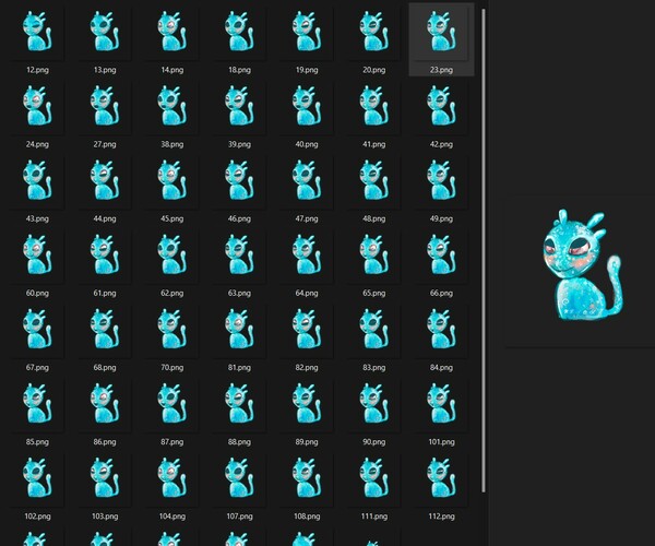 ArtStation - Blue Axolotl the cute expressive alien set for animation ...