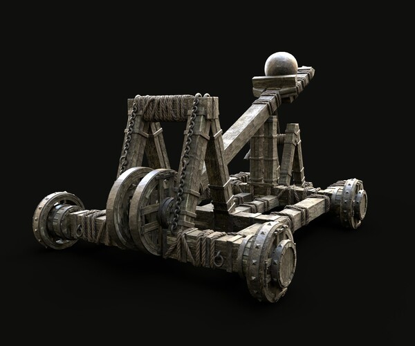 ArtStation - CATAPULT MEDIEVAL SIEGE ENGINE WAR MACHINE BATTLE VEHICLE ...