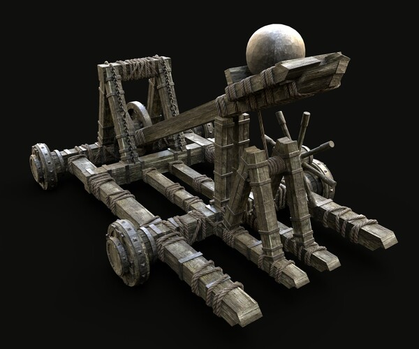 ArtStation - CATAPULT MEDIEVAL SIEGE ENGINE WAR MACHINE BATTLE VEHICLE ...