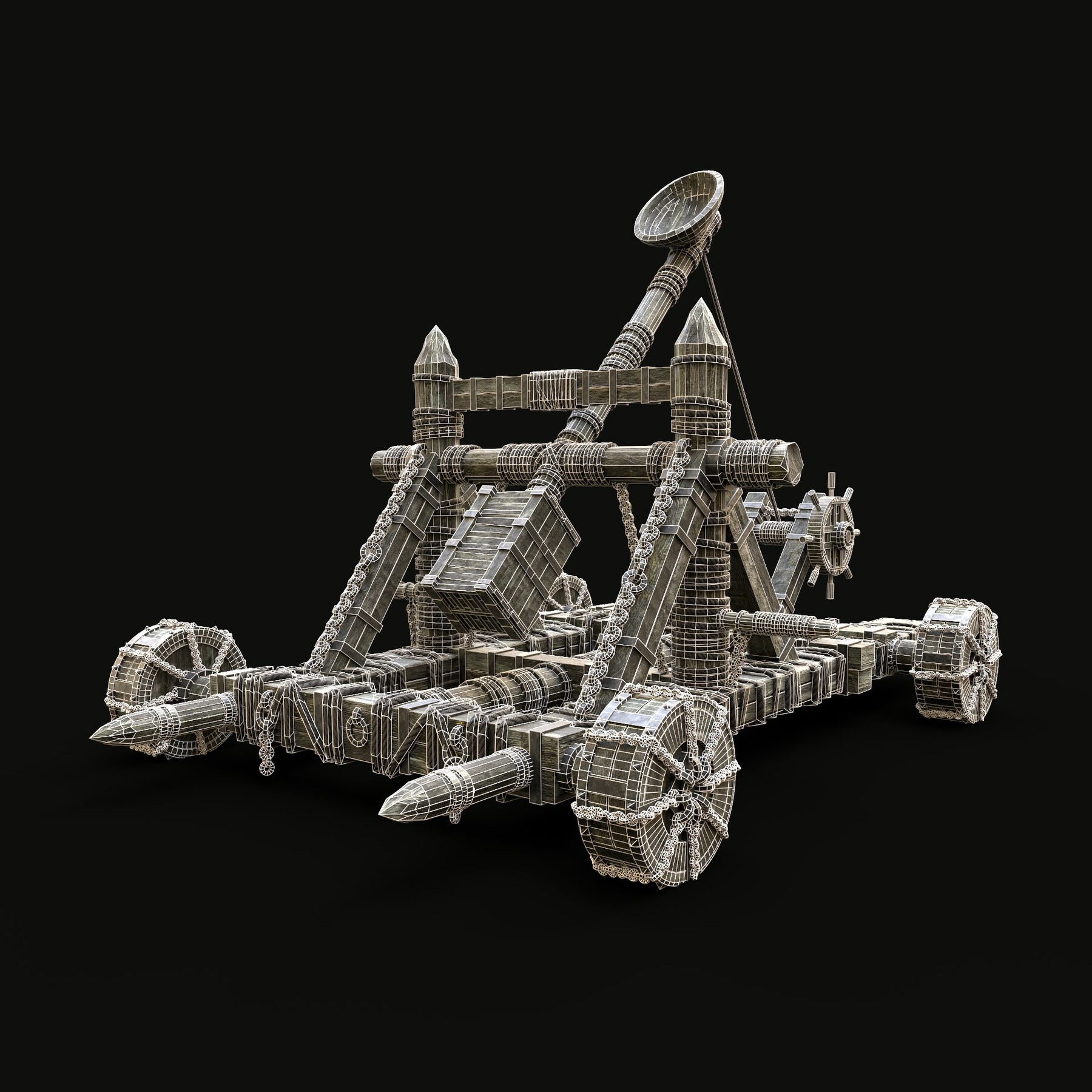 ArtStation - CATAPULT WAR MACHINE SIEGE ENGINE PACK COLLECTION AAA ...