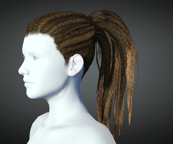 ArtStation - Dreads Hair Rasta low poly | Resources