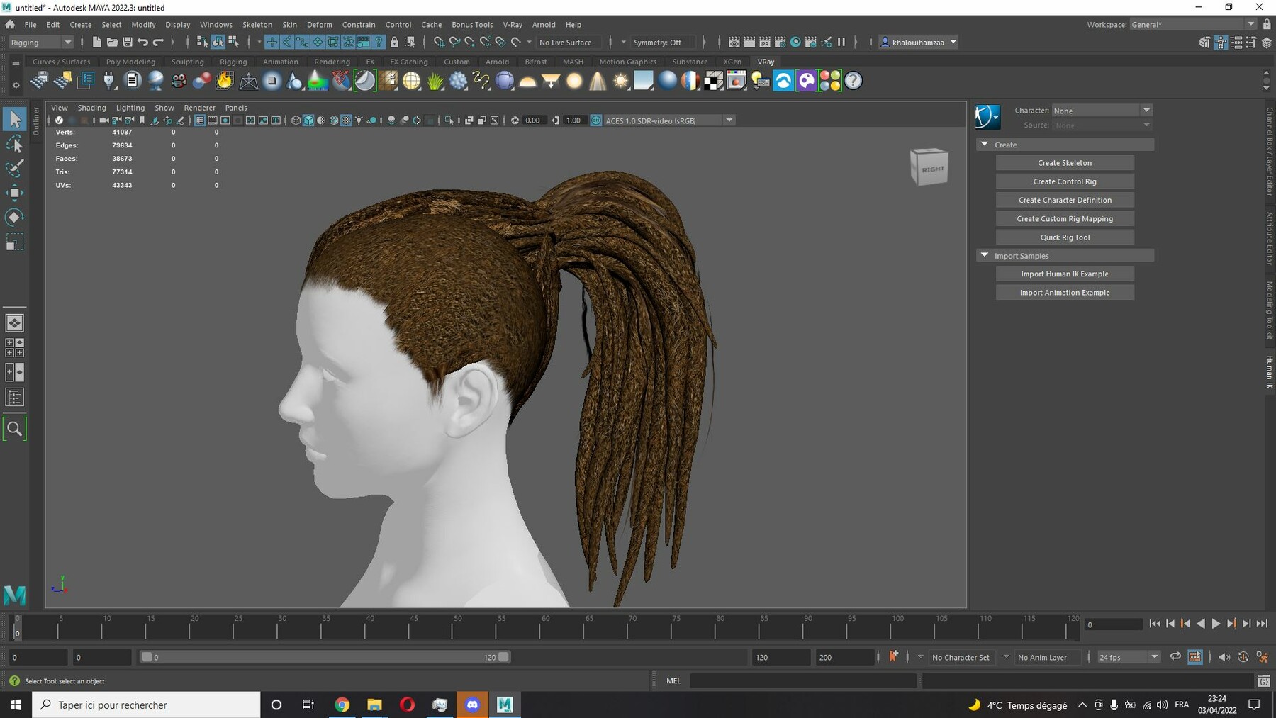 ArtStation - Dreads Hair Rasta low poly | Resources