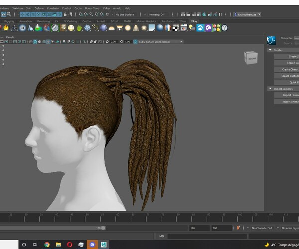 ArtStation - Dreads Hair Rasta low poly | Resources
