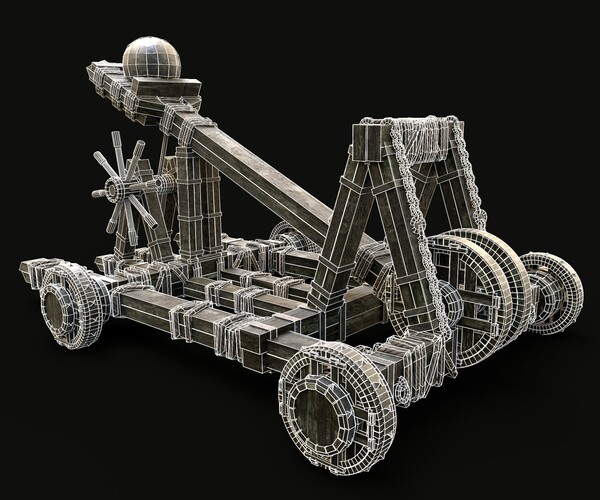 ArtStation - CATAPULT WAR MACHINE SIEGE ENGINE PACK COLLECTION AAA ...