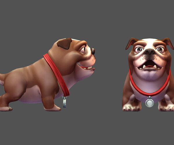 ArtStation - Cartoon Dogs | Game Assets