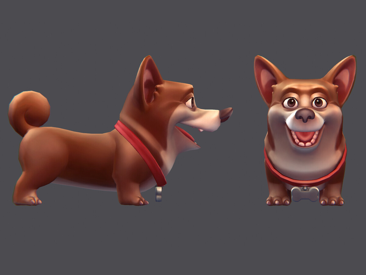 ArtStation - Cartoon Dogs | Game Assets