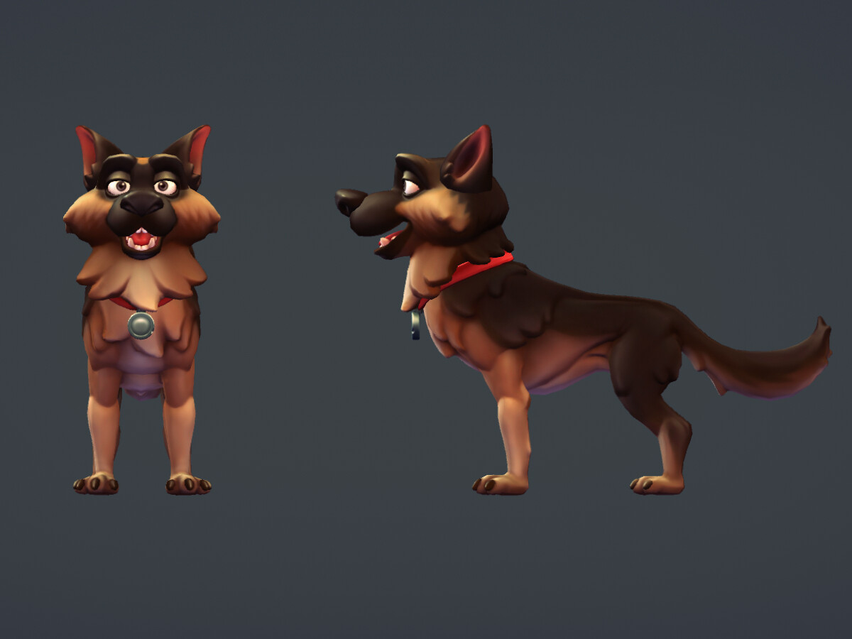 ArtStation - Cartoon Dogs | Game Assets