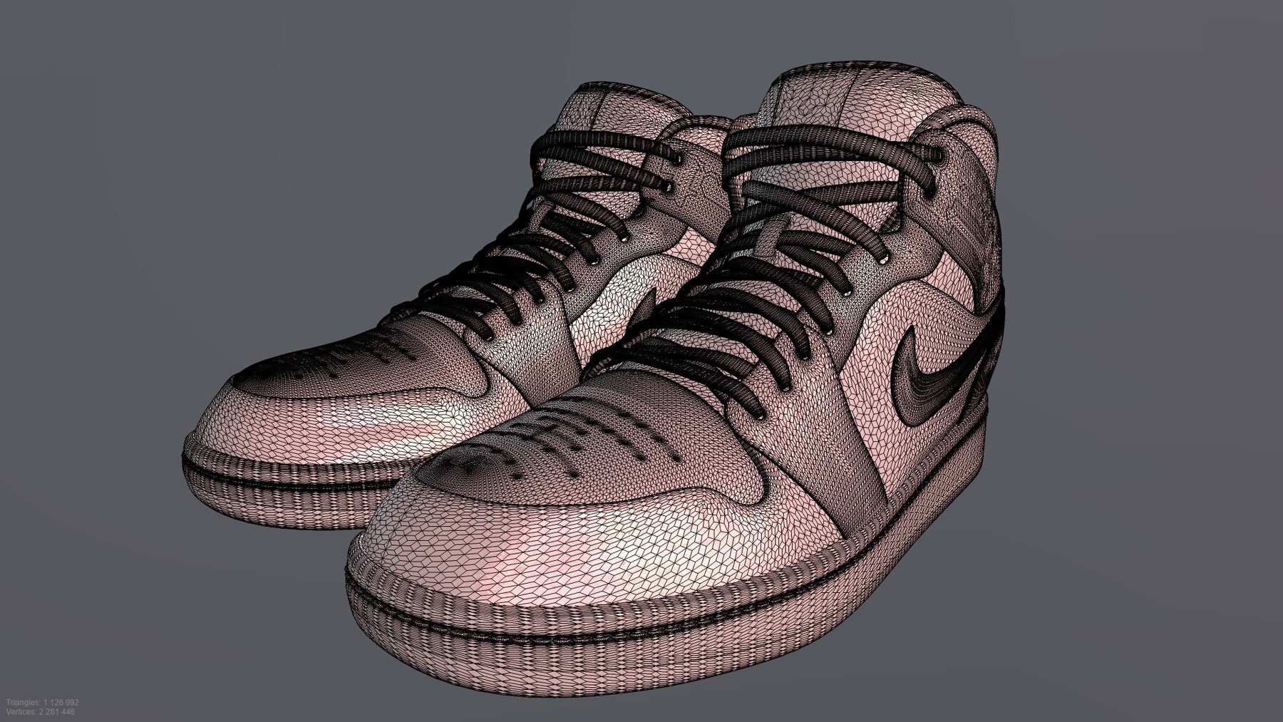 ArtStation - NIKE AIR JORDAN 1 ORANGE SHOES low-poly PBR | Game Assets