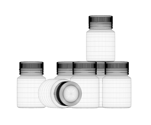 ArtStation - Gouache color paint jars 3D model | Resources