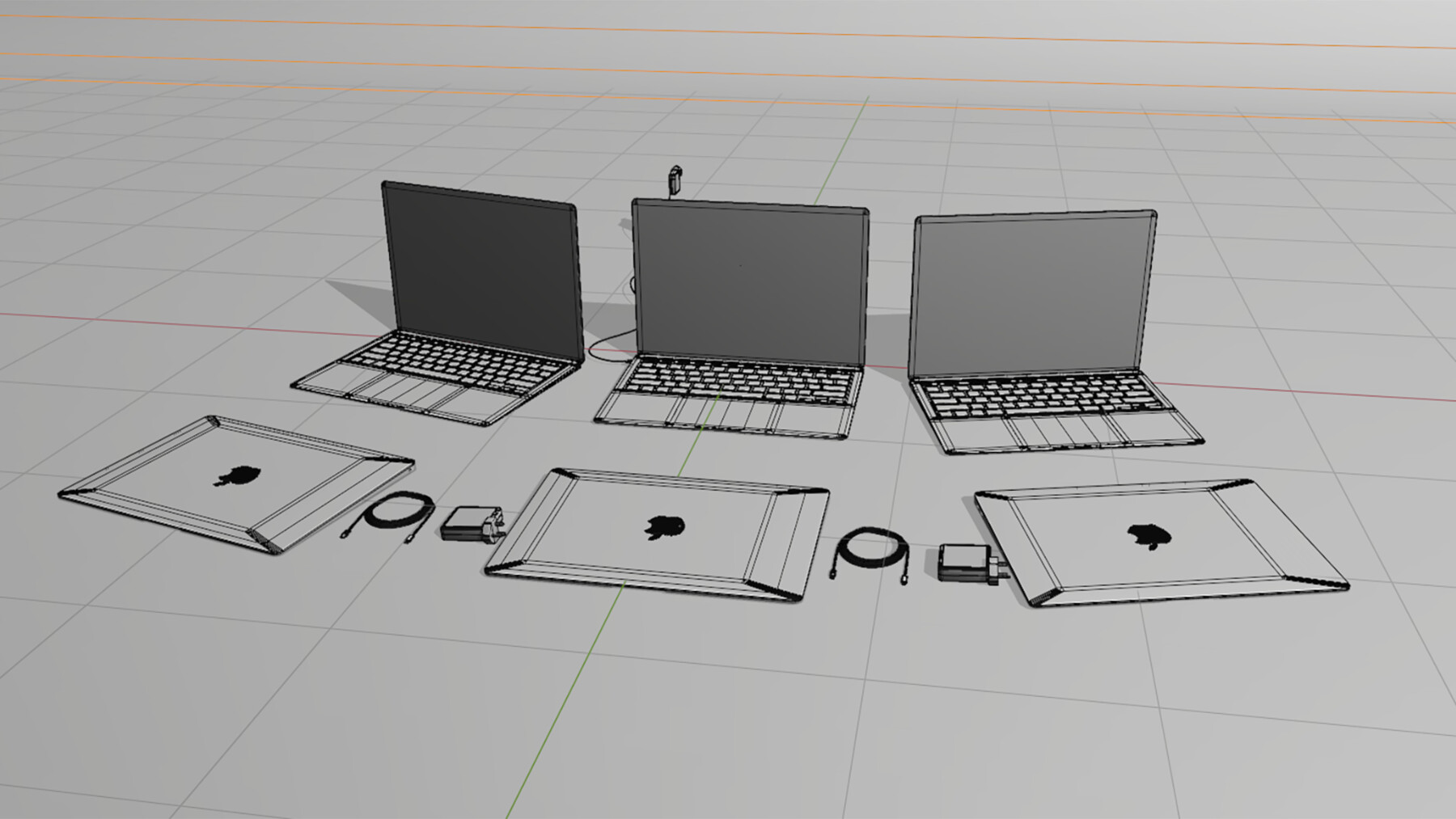 ArtStation - MacBook Air with Power Adapter and Cable All colors | Game ...