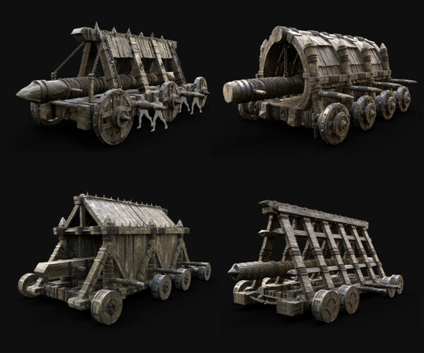 ArtStation - SIEGE ENGINE WAR MACHINES CONSTRUCTION BUILDER COLLECTION ...