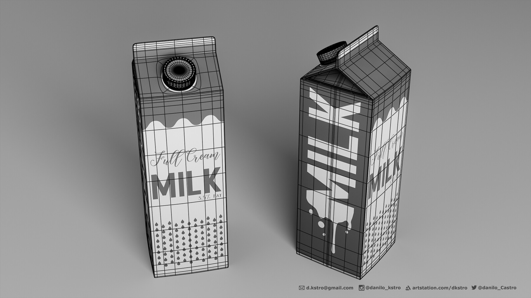 ArtStation - Milk Box | Procedural Texture | Resources