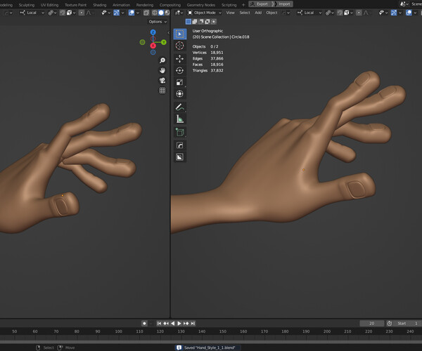 ArtStation - Rigged Arm and Hand - Blender | Game Assets