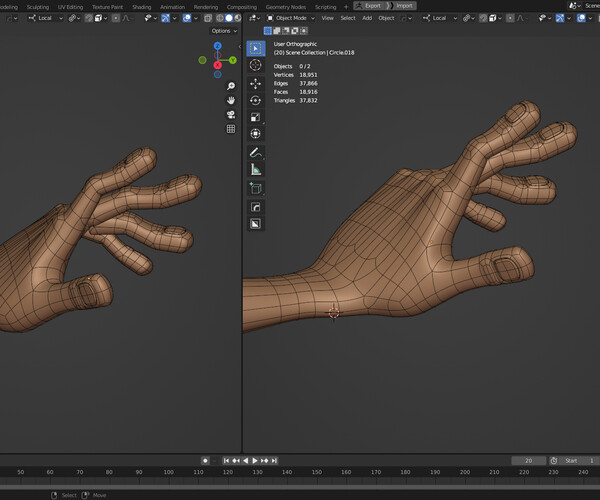 ArtStation - Rigged Arm and Hand - Blender | Game Assets