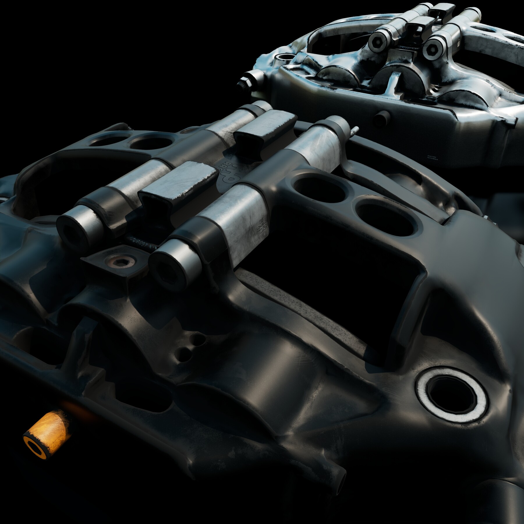 ArtStation - AP Racing Caliper CP9665 2 colour and Dirt Map | Resources