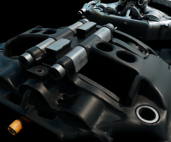 ArtStation - AP Racing Caliper CP9665 2 colour and Dirt Map | Resources